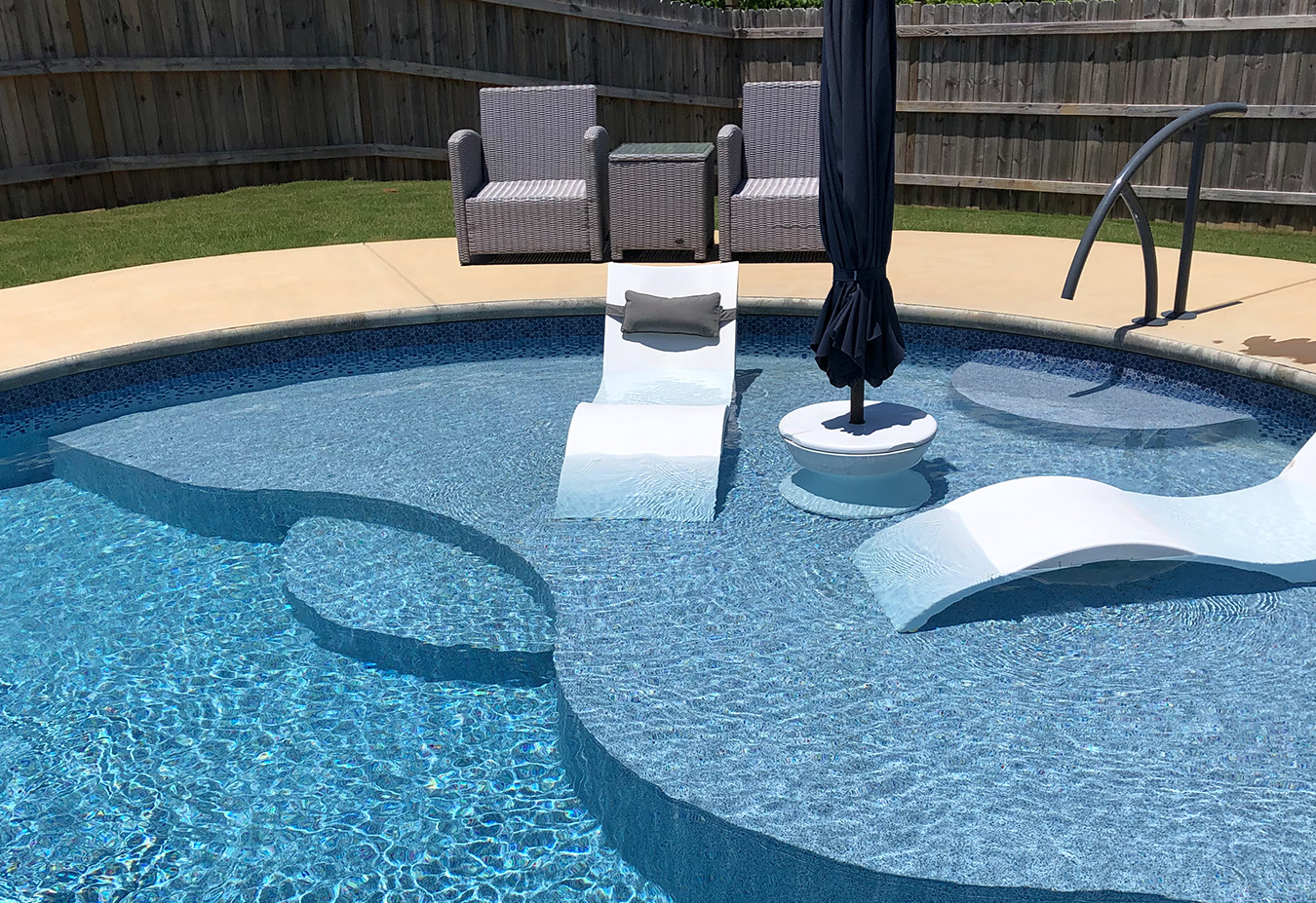 Falling Esagono with Grey Crystal - GLI Pool Products